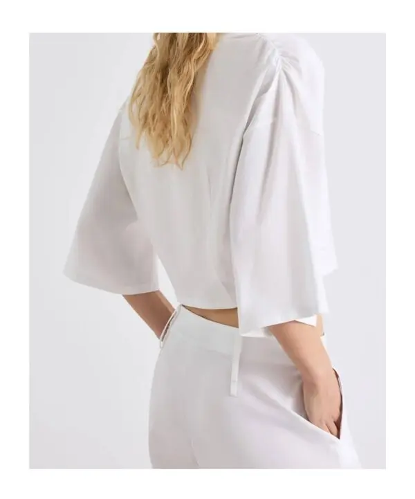 Marella Round Neck T-shirt With Wide Sleeves
