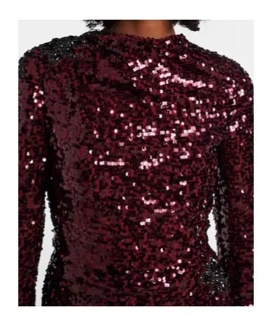 Erdem Draped Sequined Gown