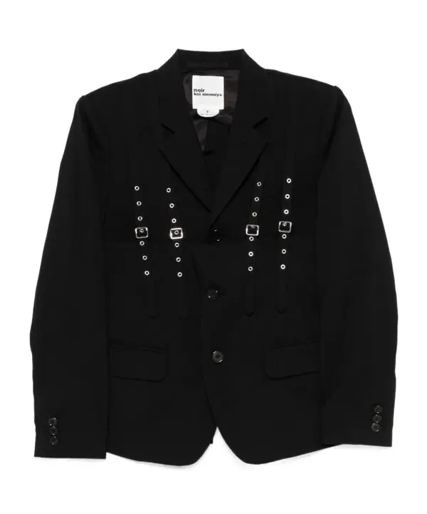 Comme Des Garçons Buckled Detail Blazer