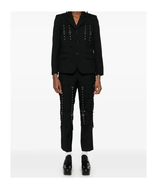 Comme Des Garçons Buckled Detail Blazer
