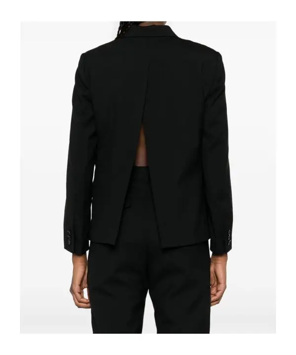 Comme Des Garçons Buckled Detail Blazer