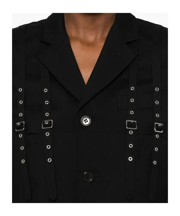 Comme Des Garçons Buckled Detail Blazer