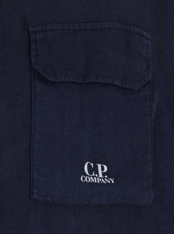 C.P. COMPANY Shirt With Logo Front Print