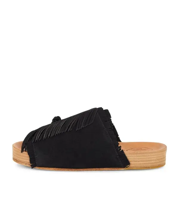 Visvim Strap-up Suede Slippers
