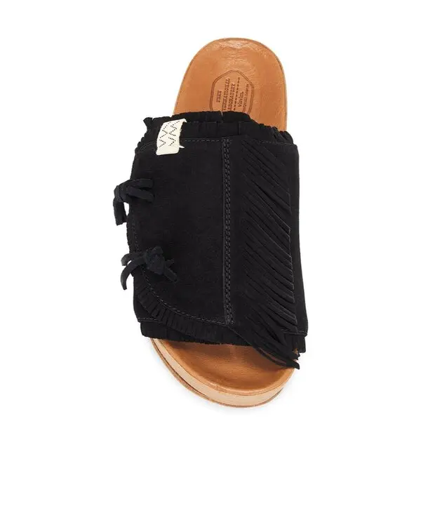 Visvim Strap-up Suede Slippers