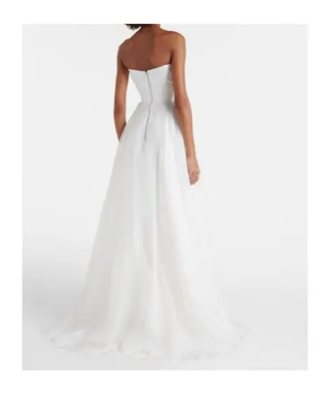 Maticevski Bridal Dhalia Caped Silk Gown