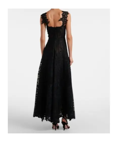 Oscar De La Renta Guipure Lace Bustier Gown