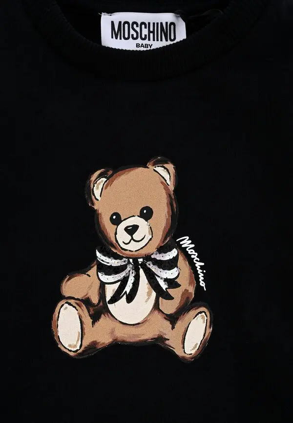 Moschino Teddy-print Crew-neck Sweatshirt