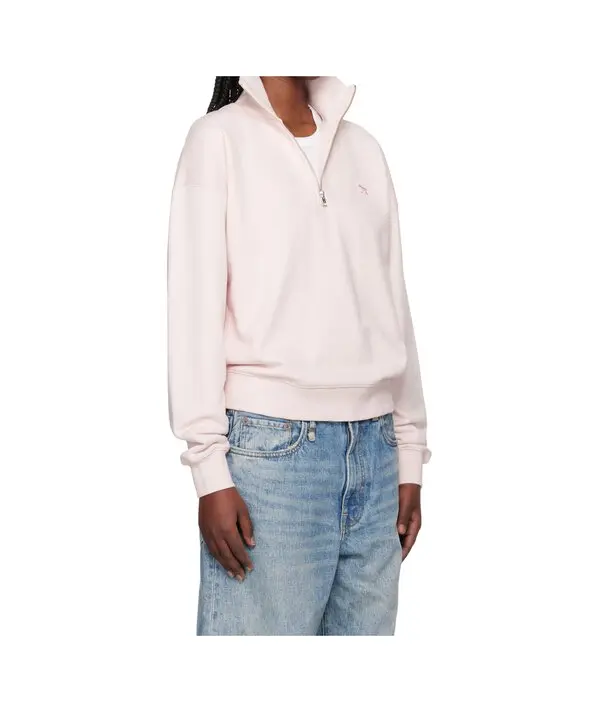 Maison Kitsuné Baby Fox Patch Half-zip Sweatshirt