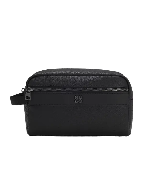 Hugo Boss Logo-plaque Zip Wash Bag