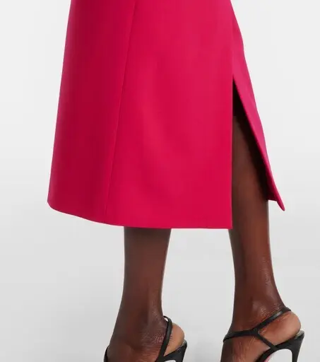 Carolina Herrera Off-shoulder Wool-blend Cocktail Dress