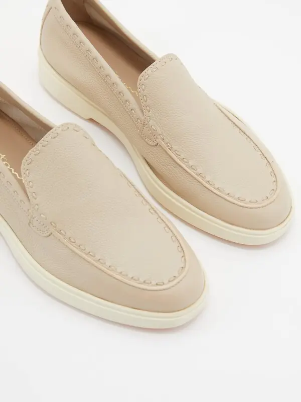 Santoni Round Head Loafer Shoes