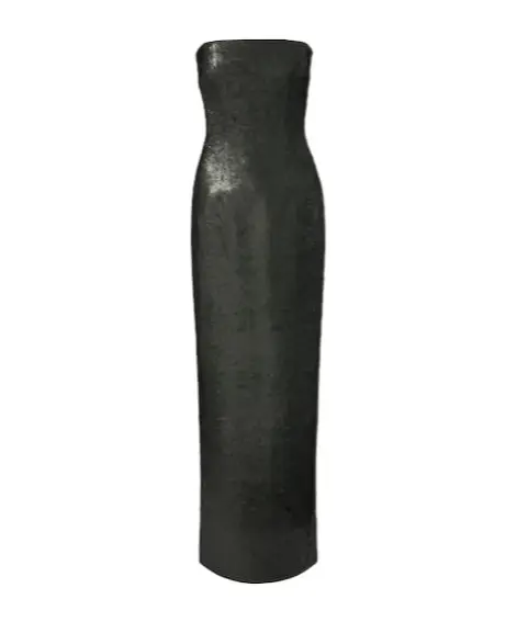 EMILIA WICKSTEAD Laelia Sequined Bustier Gown - Black