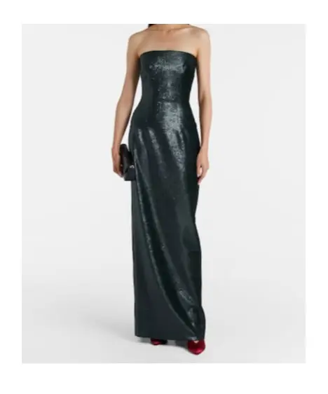 EMILIA WICKSTEAD Laelia Sequined Bustier Gown