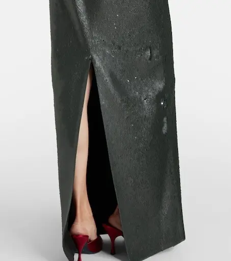 EMILIA WICKSTEAD Laelia Sequined Bustier Gown