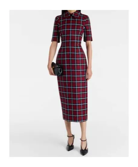 EMILIA WICKSTEAD Valletta Wool-blend Midi Dress