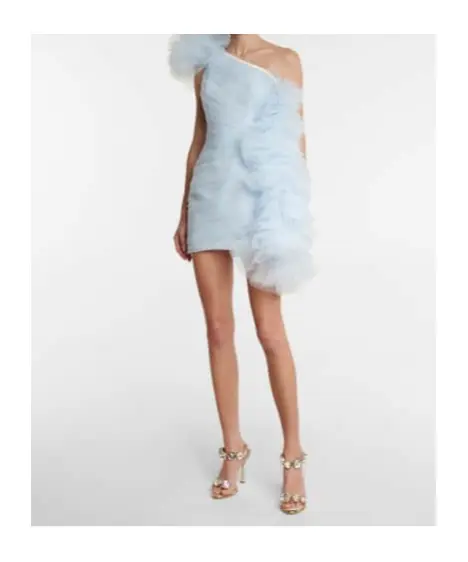 Giambattista Valli One-shoulder Tulle Minidress
