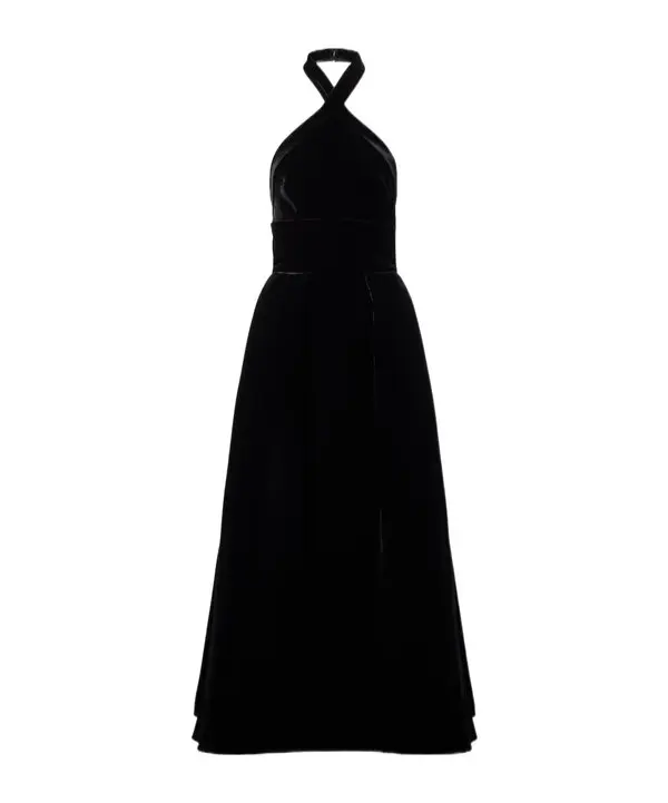 Elie Saab Halterneck Velvet Gown