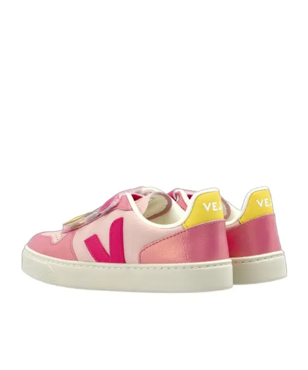 VEJA V-10 Touch-strap Leather Sneakers