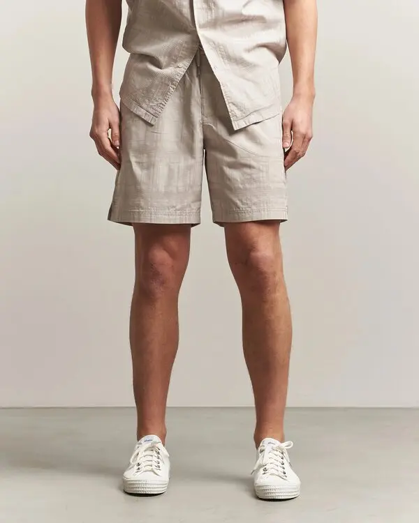 Hugo Boss Drawstring-detail Checked Shorts
