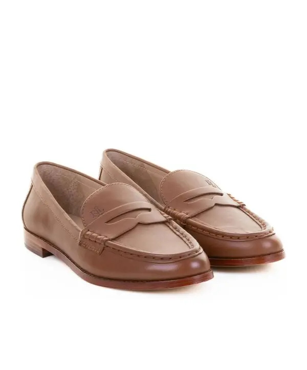 Ralph Lauren Slip-on Loafers With Round Toe - Brown