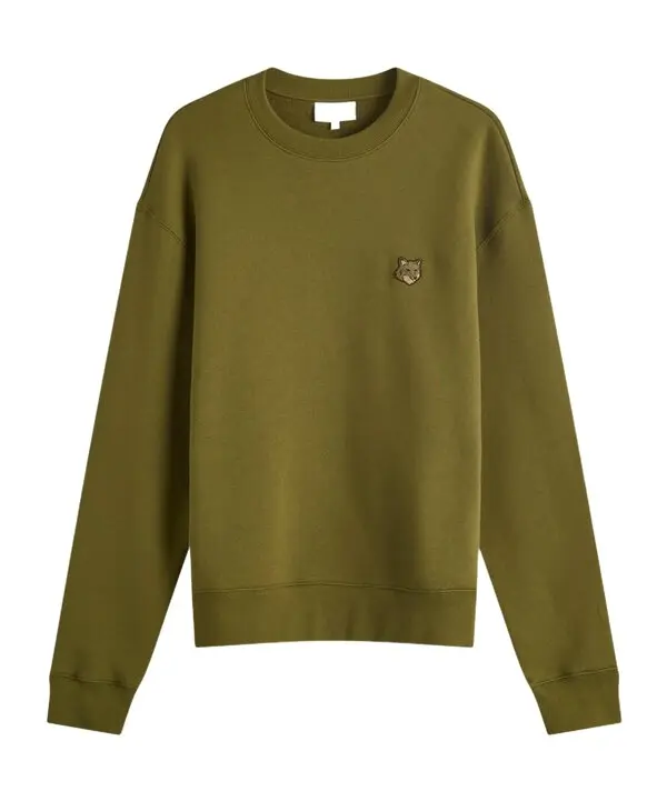 Maison Kitsuné Fox Head Patch Crewneck Sweatshirt