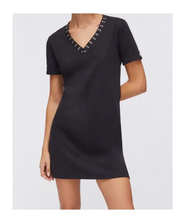 Liu Jo Decorative Eyelets Short Dress
