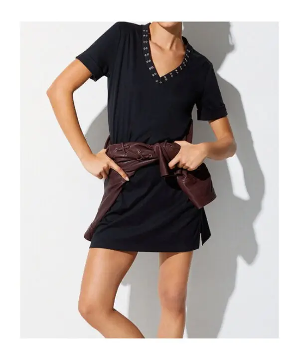 Liu Jo Decorative Eyelets Short Dress