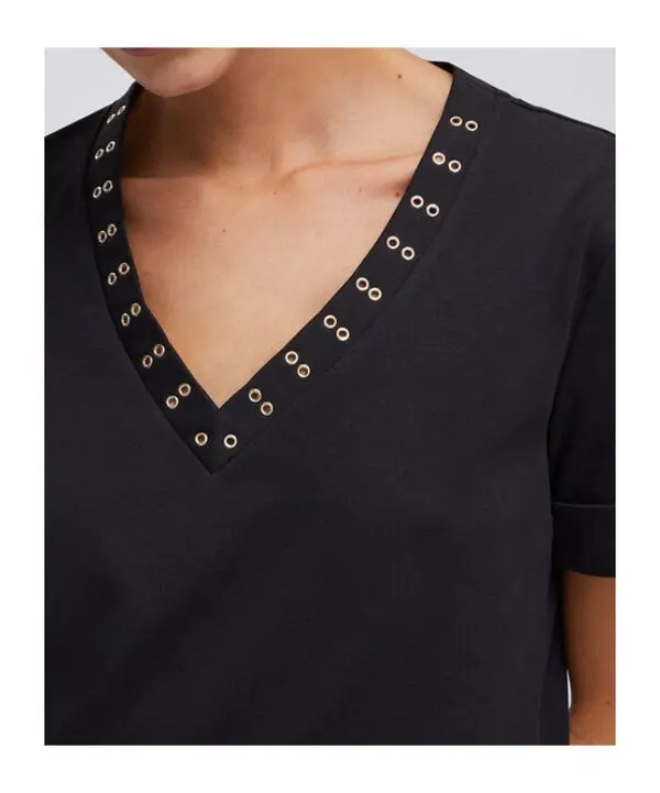 Liu Jo Decorative Eyelets Short Dress