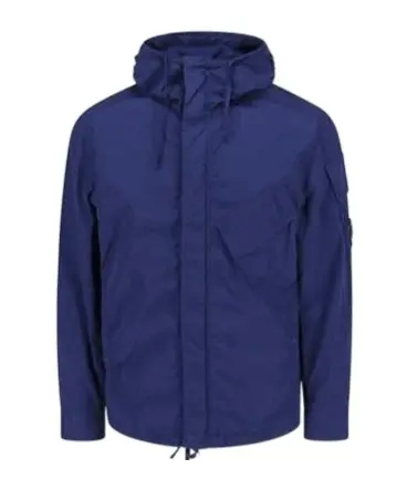 C.P. COMPANY Hooded Lens Jacket - Blue