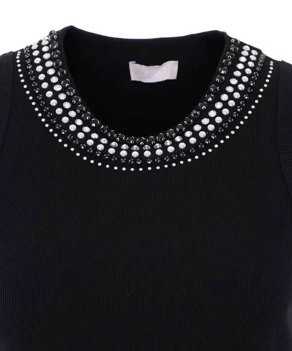 Liu Jo Sleeveless Embellished Top