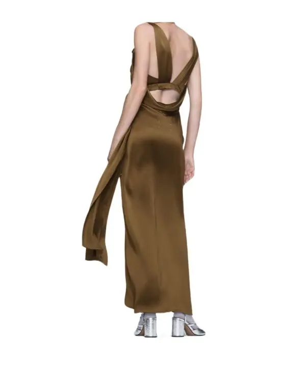 MAISON MARGIELA Satin Maxi Dress