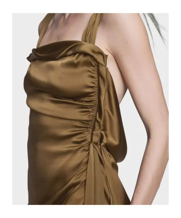 MAISON MARGIELA Satin Maxi Dress