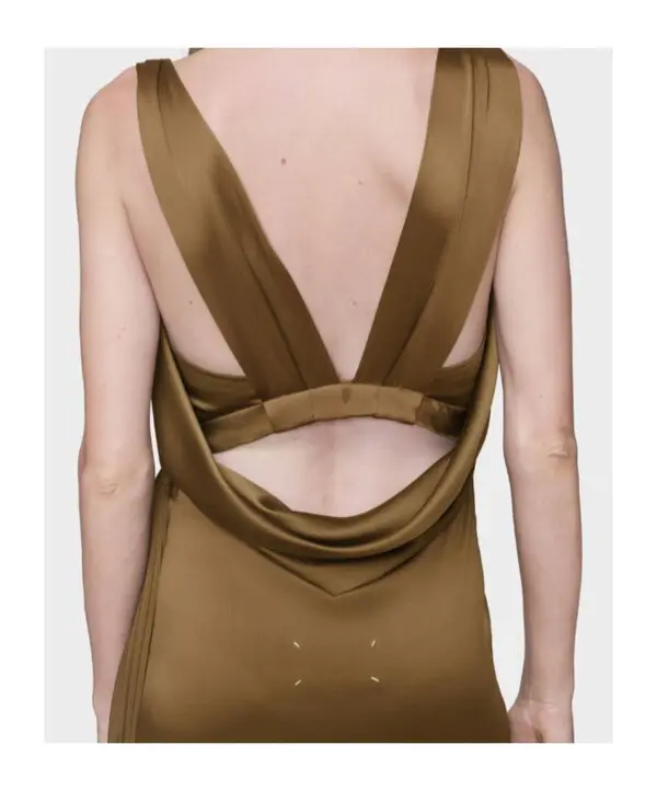 MAISON MARGIELA Satin Maxi Dress