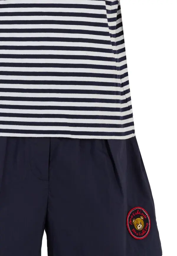 Moschino Striped T-shirt And Shorts Set