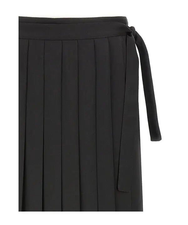 Fabiana Filippi Pleated Wrap Front Skirt