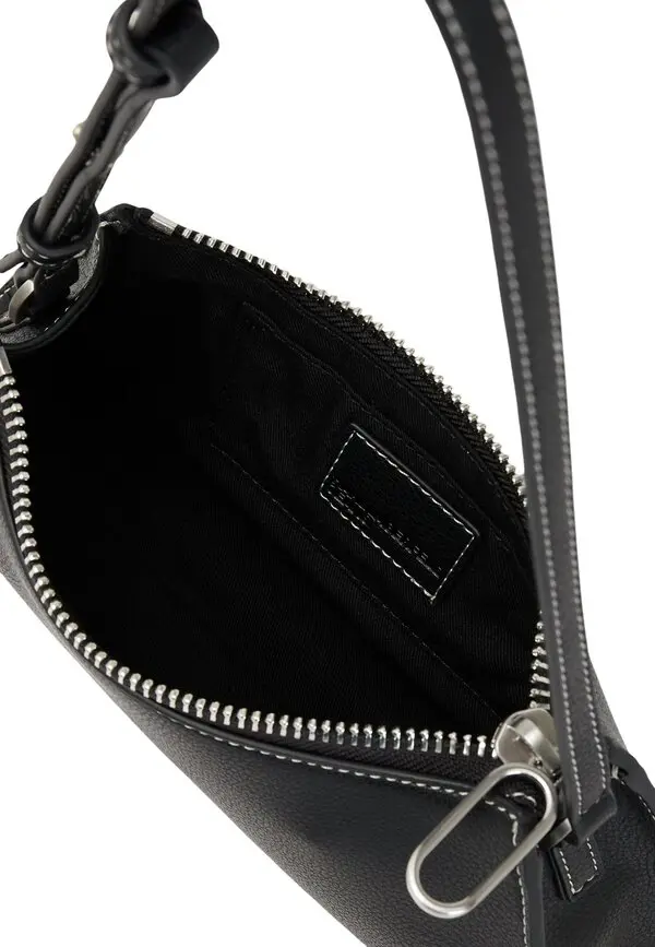 Karl Lagerfeld Zip-detail Curved Shoulder Bag