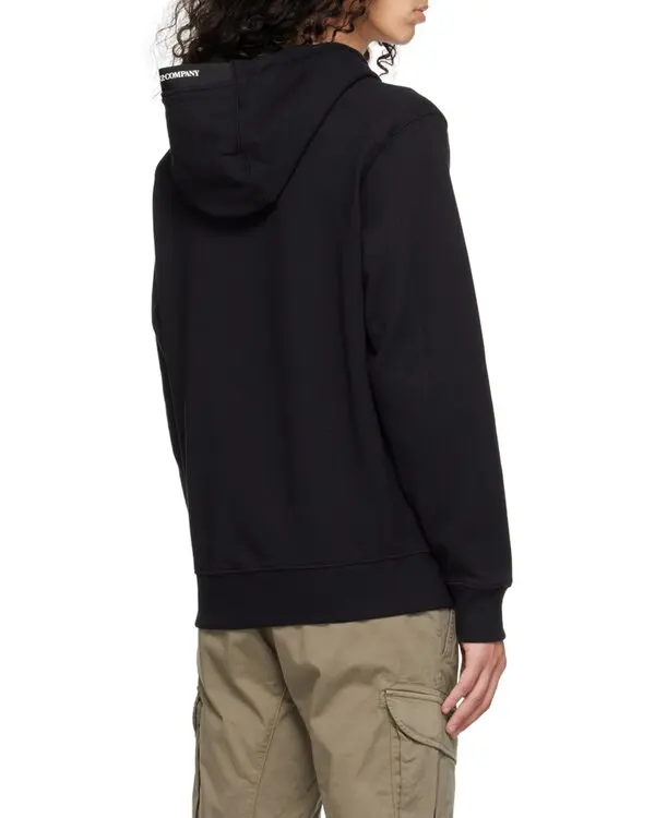 C.P. COMPANY Lens Detailed Drawstring Hoodie