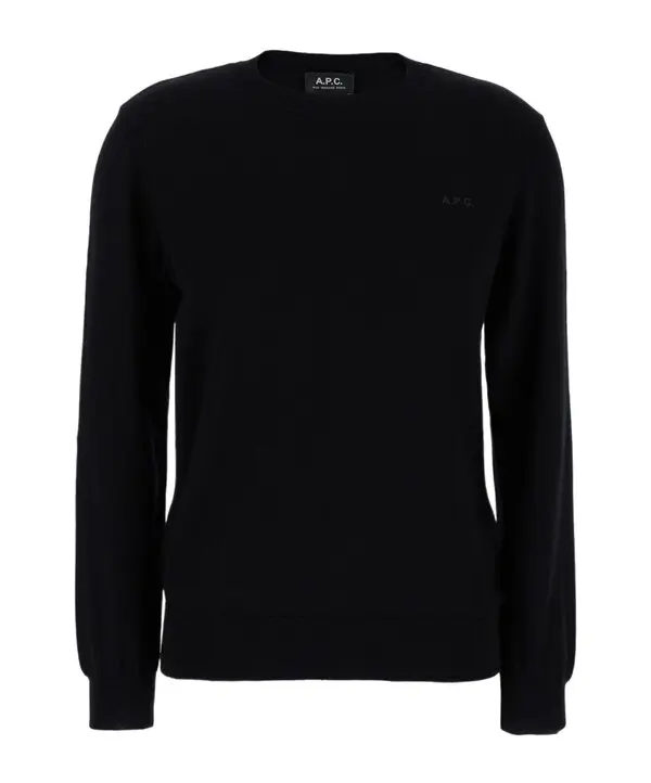 A.p.c. Logo Embroidered Knit Jumper