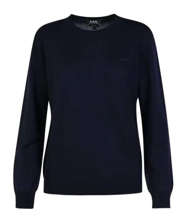 A.p.c. Logo Embroidered Knit Jumper