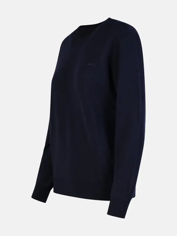 A.p.c. Logo Embroidered Knit Jumper