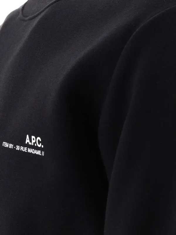 A.p.c. Logo Printed Crewneck Sweatshirt