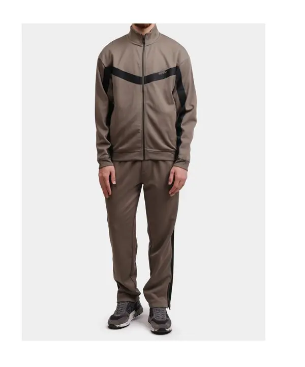 Hugo Boss Long Sleeve Zip Up Sweatshirt With Stand Collar