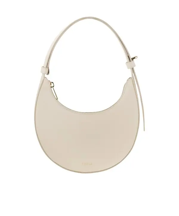 Furla Logo Mini Shoulder Bag - Nude
