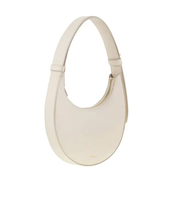 Furla Logo Mini Shoulder Bag - Nude