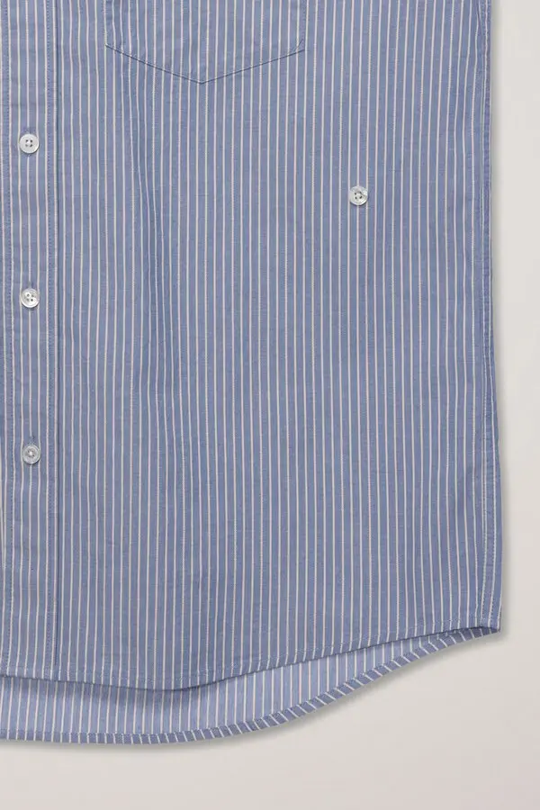DUNST Striped Button-up Shirt