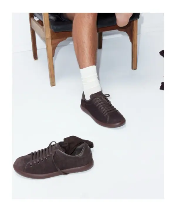 Camper Nubuck And Leather Sneakers For Men
