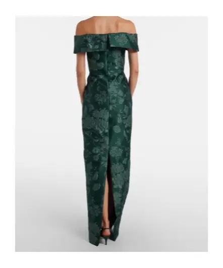 EMILIA WICKSTEAD Aislinn Floral Cloqué Bustier Gown