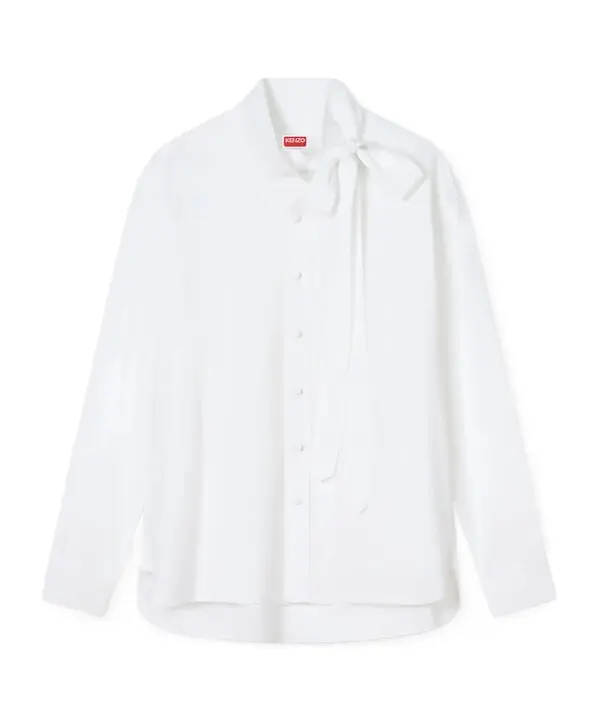 Kenzo Decorative Tie Long-sleeved Shirt