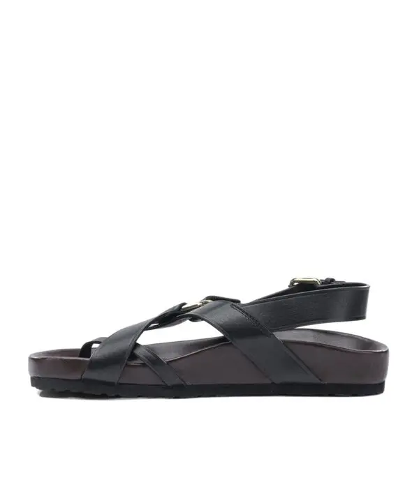 Soeur Round-toe Flat Sandals